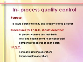 In process quality control | PPTX