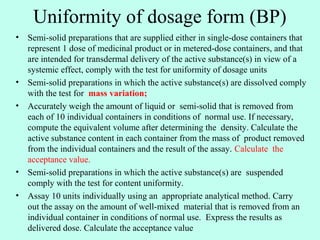 Inprocess as per usp ip bp external preparation | PPT