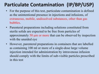 Inprocess as per usp ip bp injection | PPTX