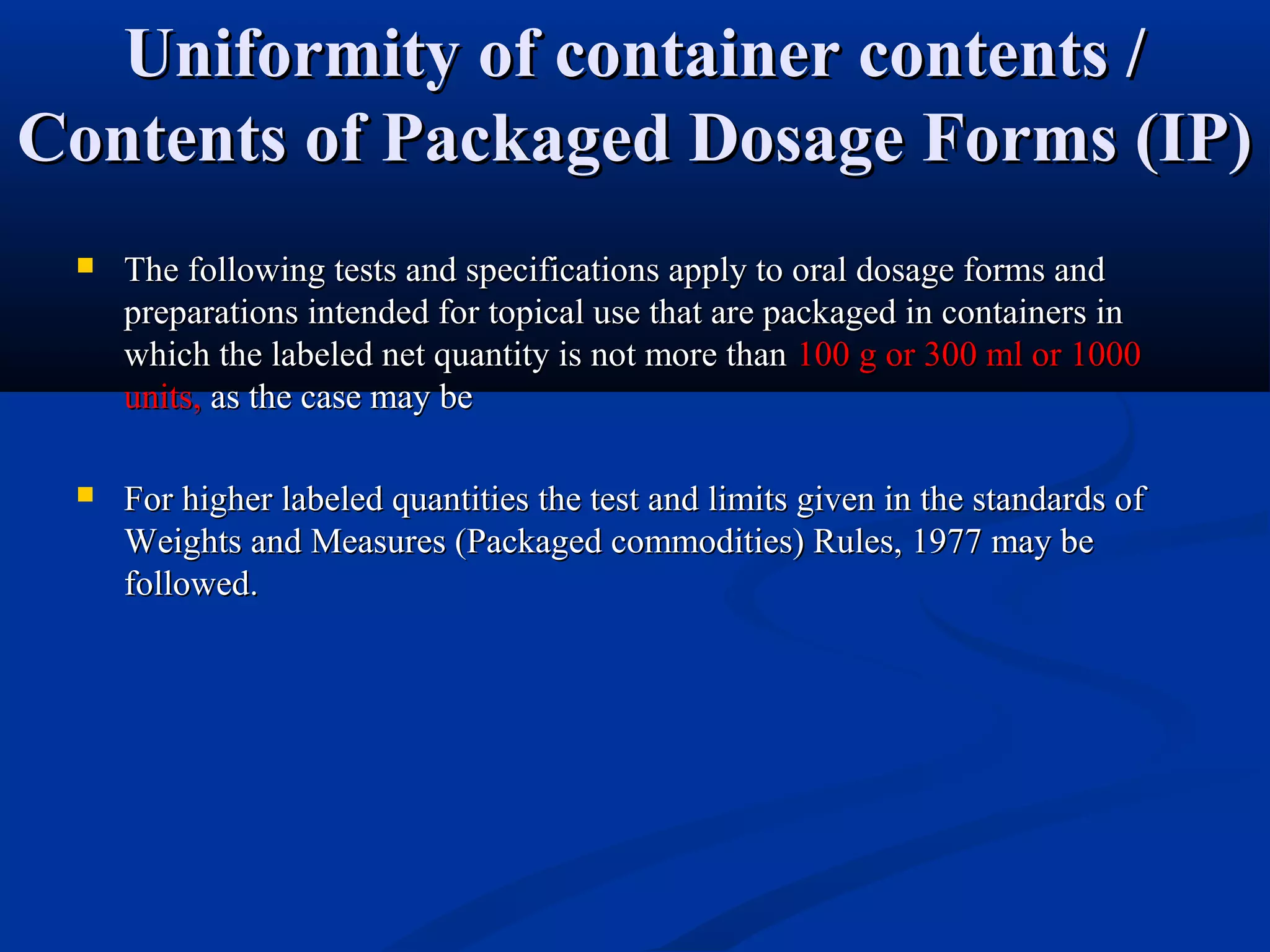 Inprocess as per usp ip bp liquid dosage forms | PPT