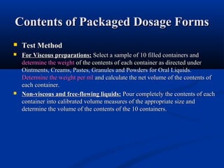 Inprocess as per usp ip bp liquid dosage forms | PPT