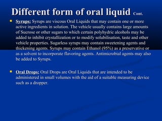 Inprocess as per usp ip bp liquid dosage forms | PPT