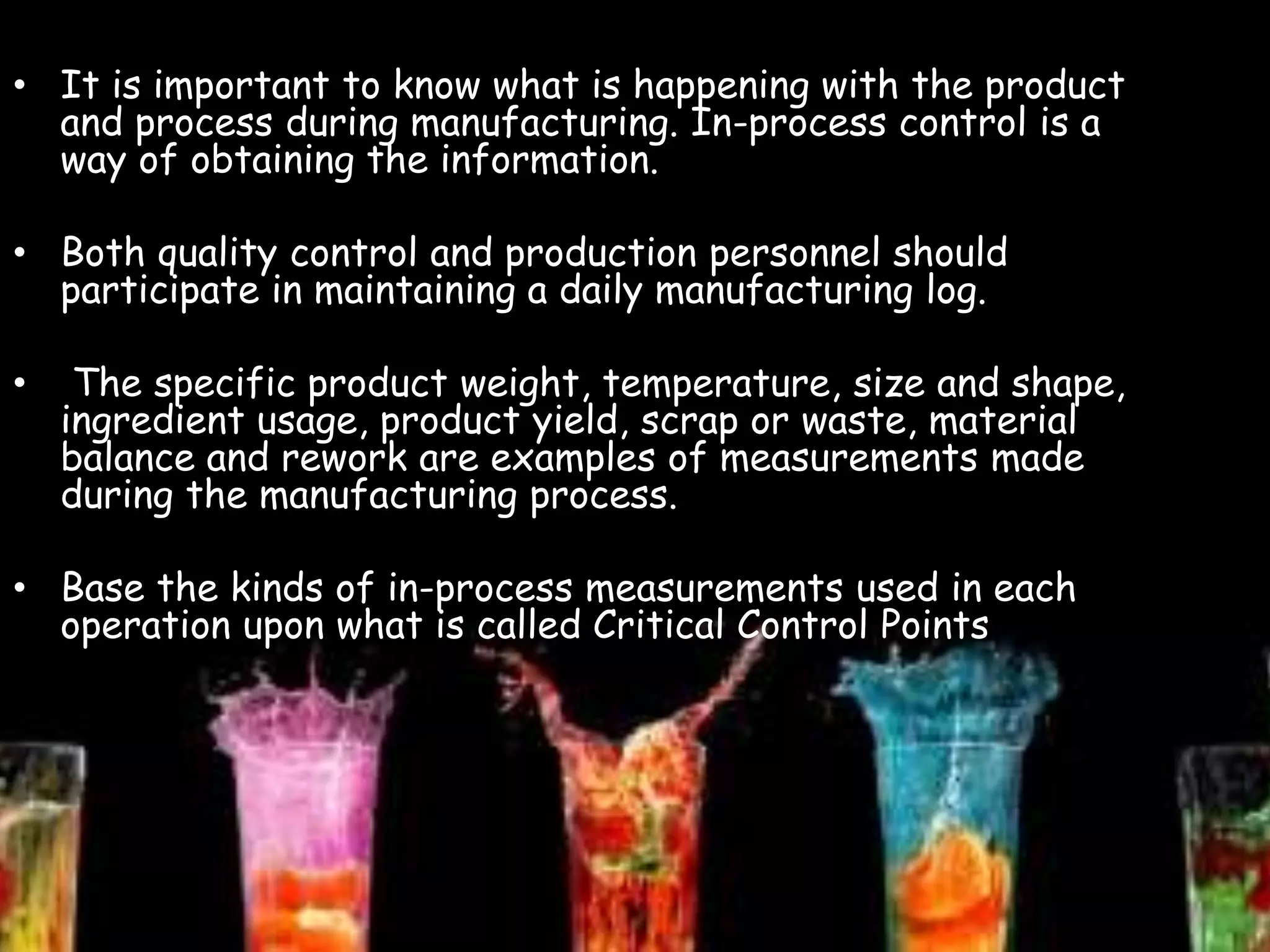 In process control in food industry | PPTX
