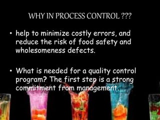 In process control in food industry | PPTX