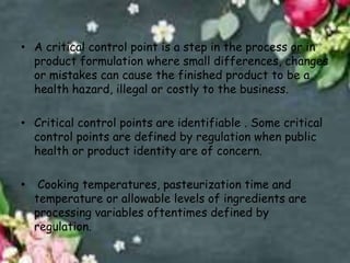 In process control in food industry | PPTX