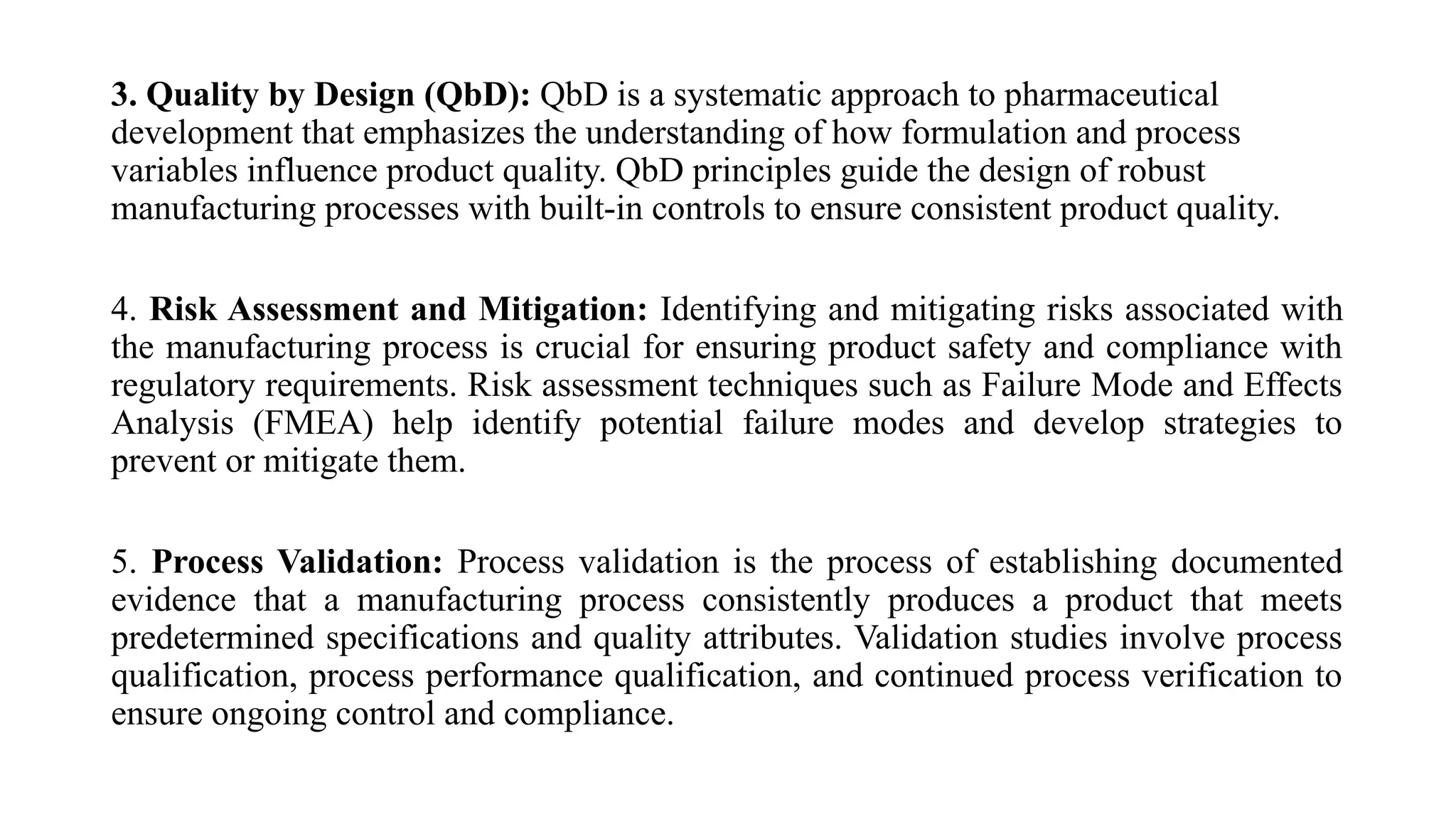 In process control , validation of large scale process and Case Studies ...
