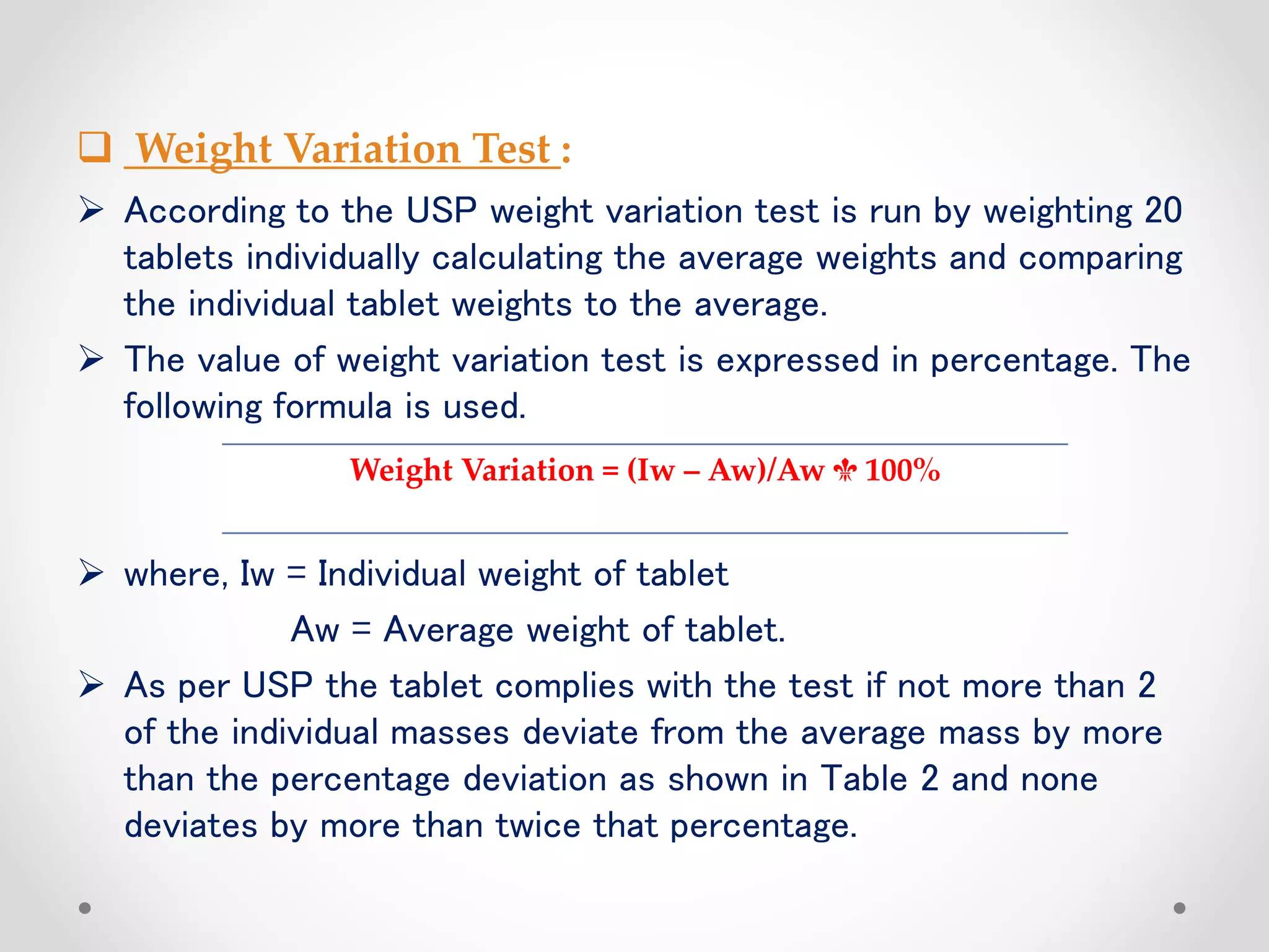 In process & finished products quality control test for pharmaceuticals ...