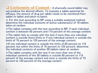 In process & finished products quality control test for pharmaceuticals ...