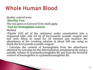 Inprocess quality control tests for biological products | PPT