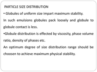 Inprocess quality control of emulsions | PPTX