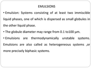 Inprocess quality control of emulsions | PPTX