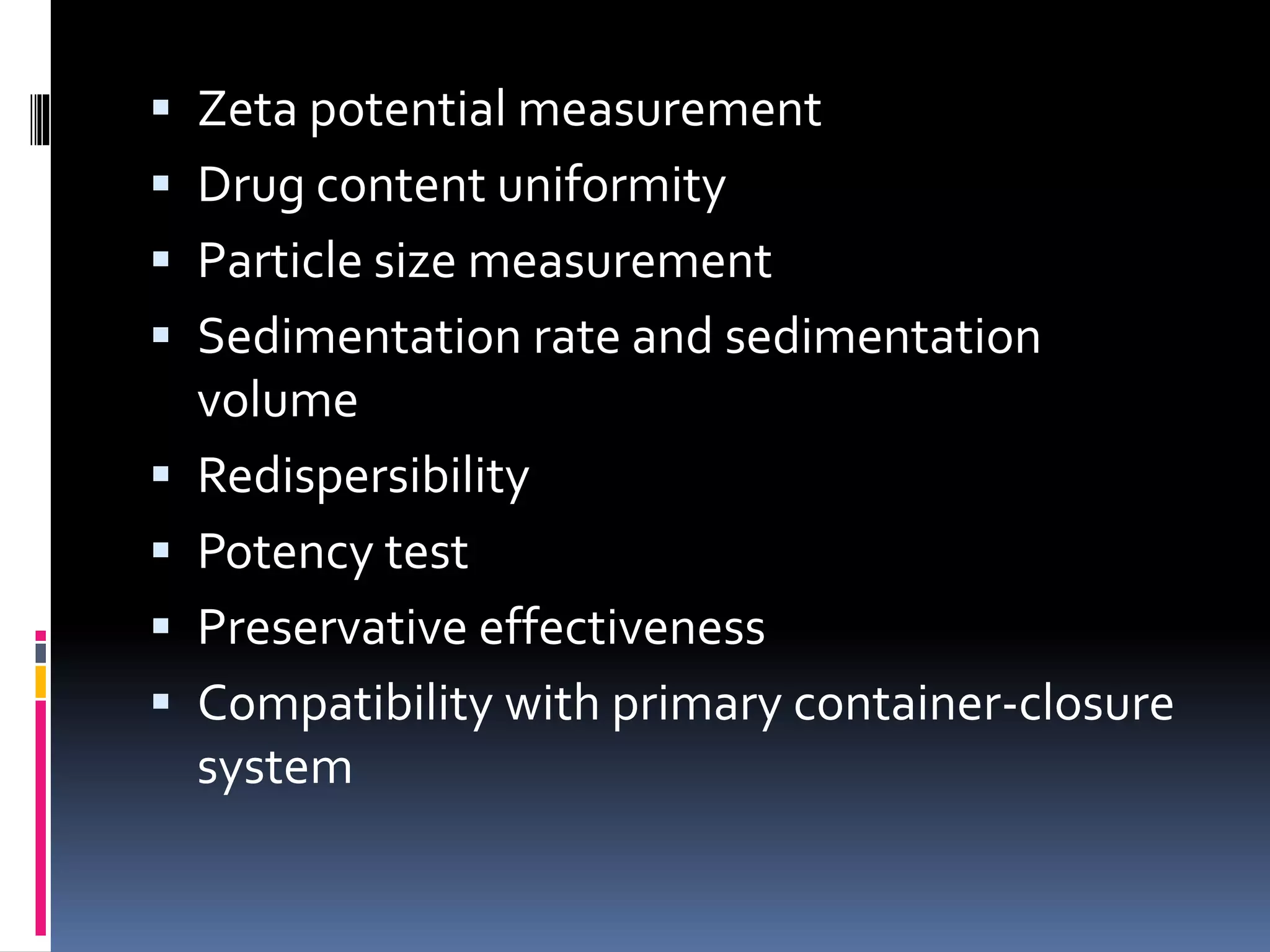 In process quality control of suspensions and emulsions | PPTX
