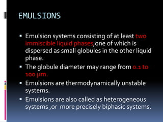 In process quality control of suspensions and emulsions | PPTX