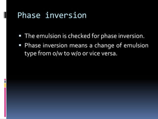 In process quality control of suspensions and emulsions | PPTX