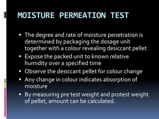 In process stability control test for capsule | PPTX