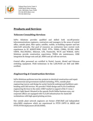 InPro Solutions LLC | PDF