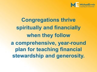 Inspiring Generosity Thriving Stewardship | PPT