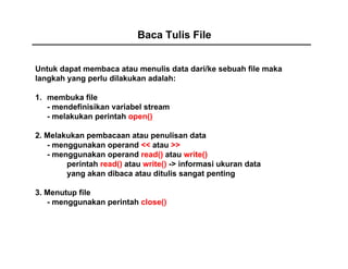 Input File dalam C++ | PDF