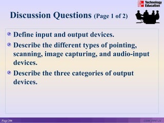 Input and outputs devices | PPT