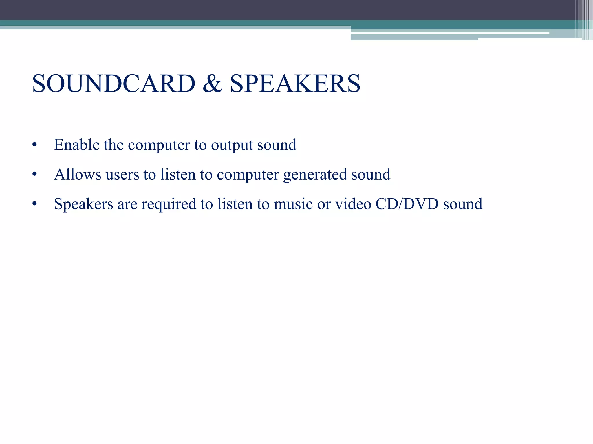 INPUT,OUTPUT AND STORAGE DEVICES | PPTX