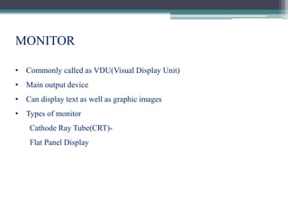 INPUT,OUTPUT AND STORAGE DEVICES | PPTX