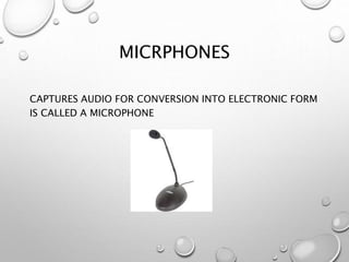 Input devices of a computer | PPT