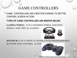 Input devices of a computer | PPT