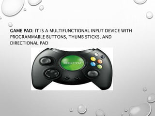 Input devices of a computer | PPT