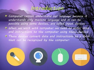 Input devices | PPTX