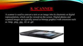 Input device | PPTX | Computer Peripherals | Computing