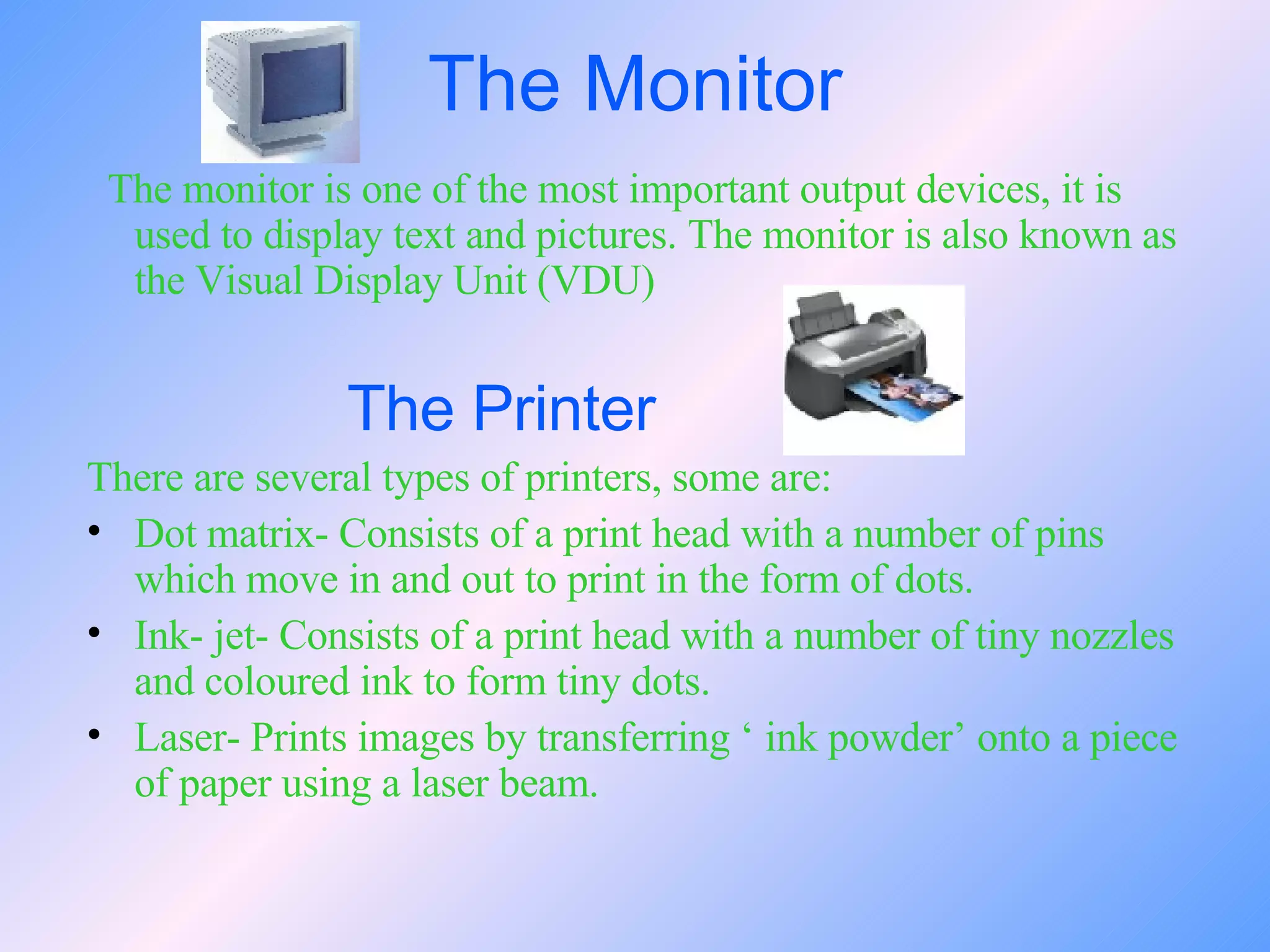 Input and Output Devices. | PPT