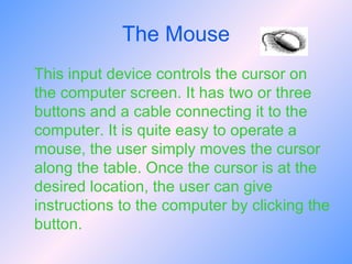 Input and Output Devices. | PPT
