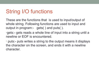 input/output function presentation.pptx. | PPT | Programming Languages | Computing