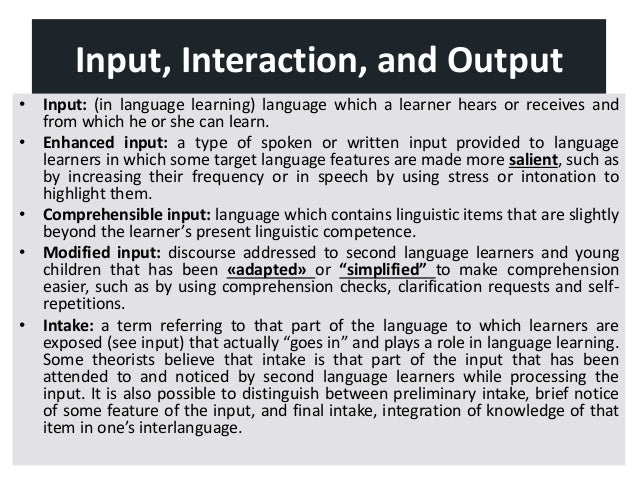 Input Interaction And Output 5