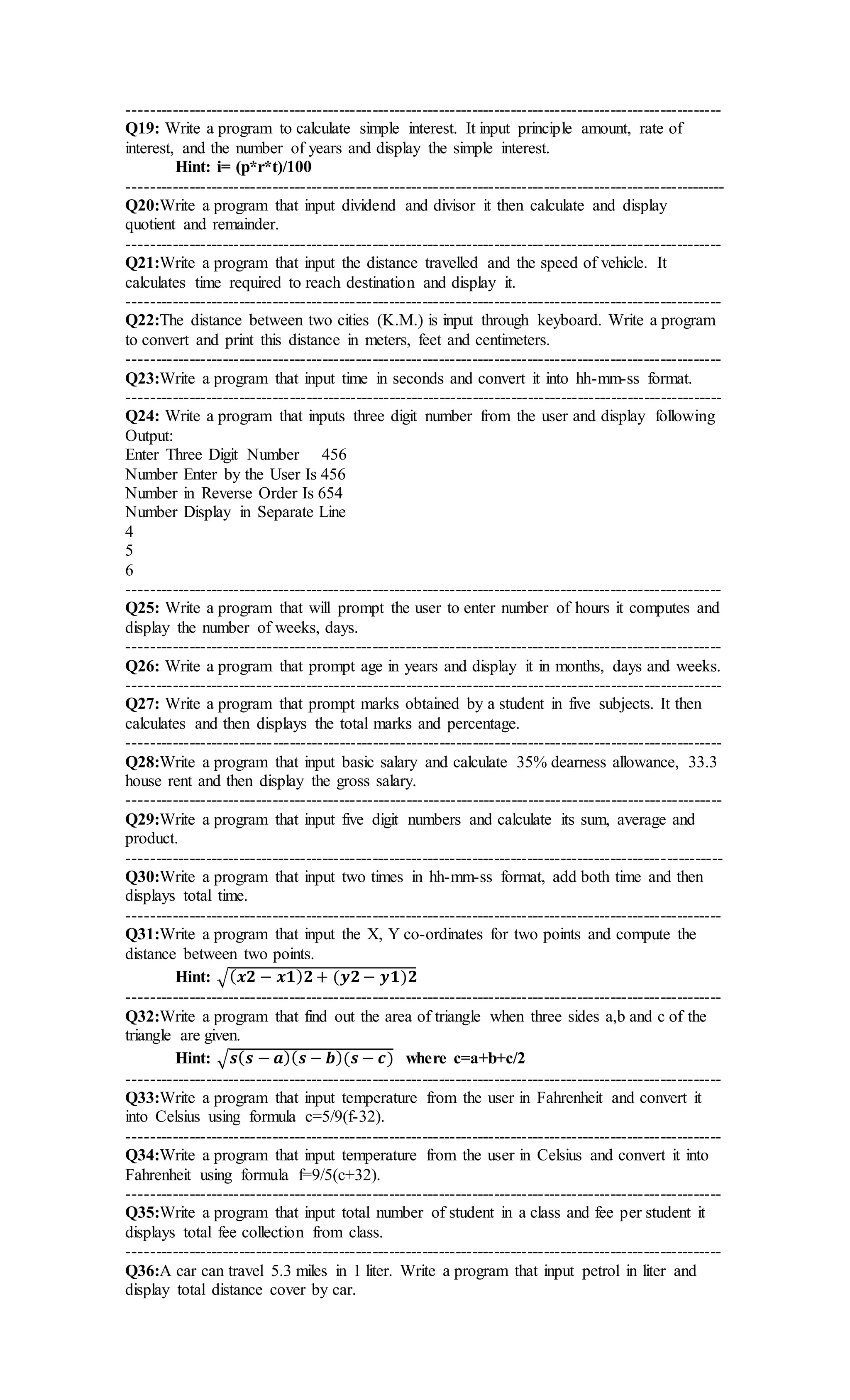 Input output | DOCX | Programming Languages | Computing