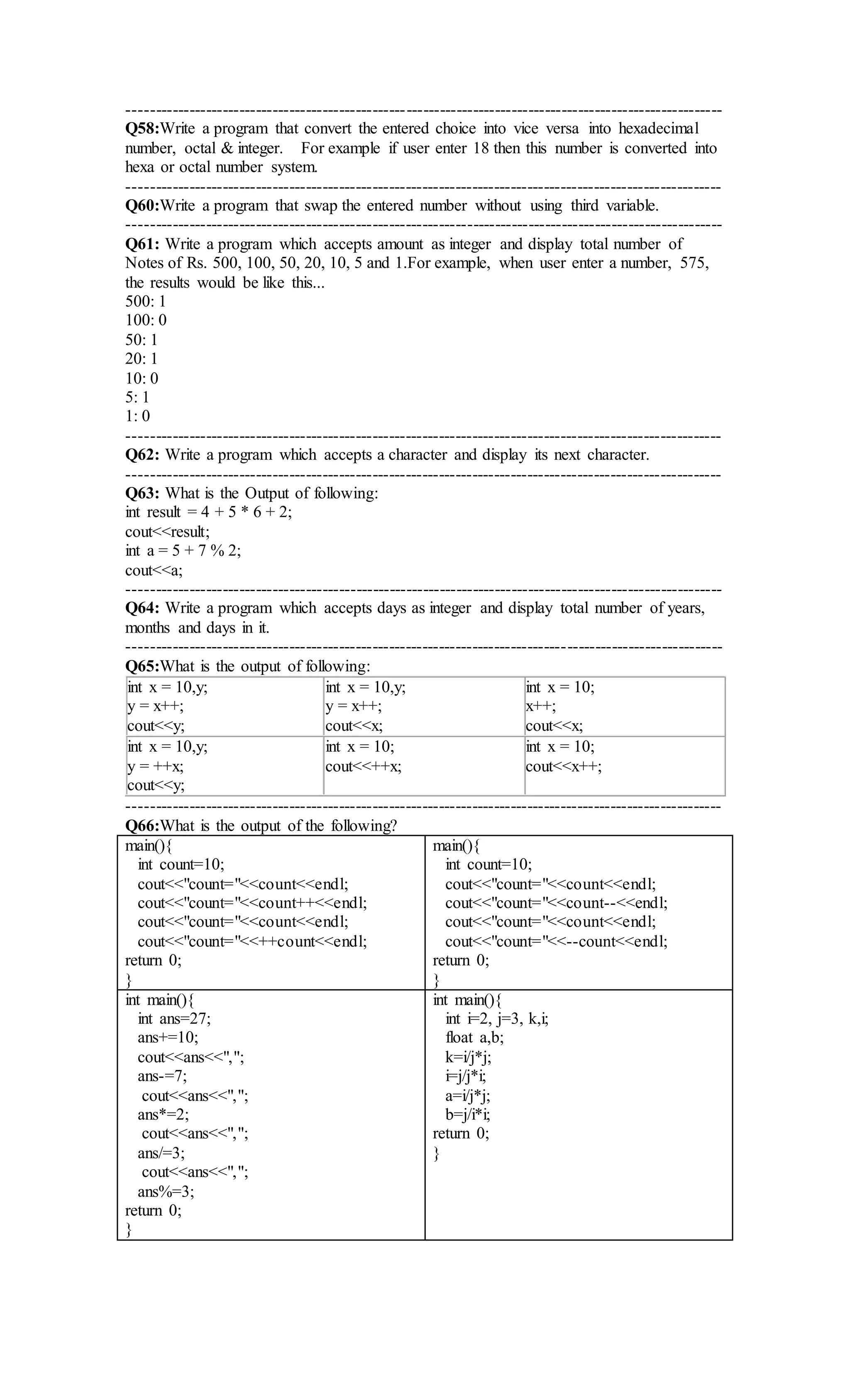 Input output | DOCX | Programming Languages | Computing