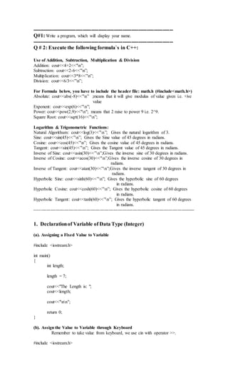 Input output | DOCX | Programming Languages | Computing