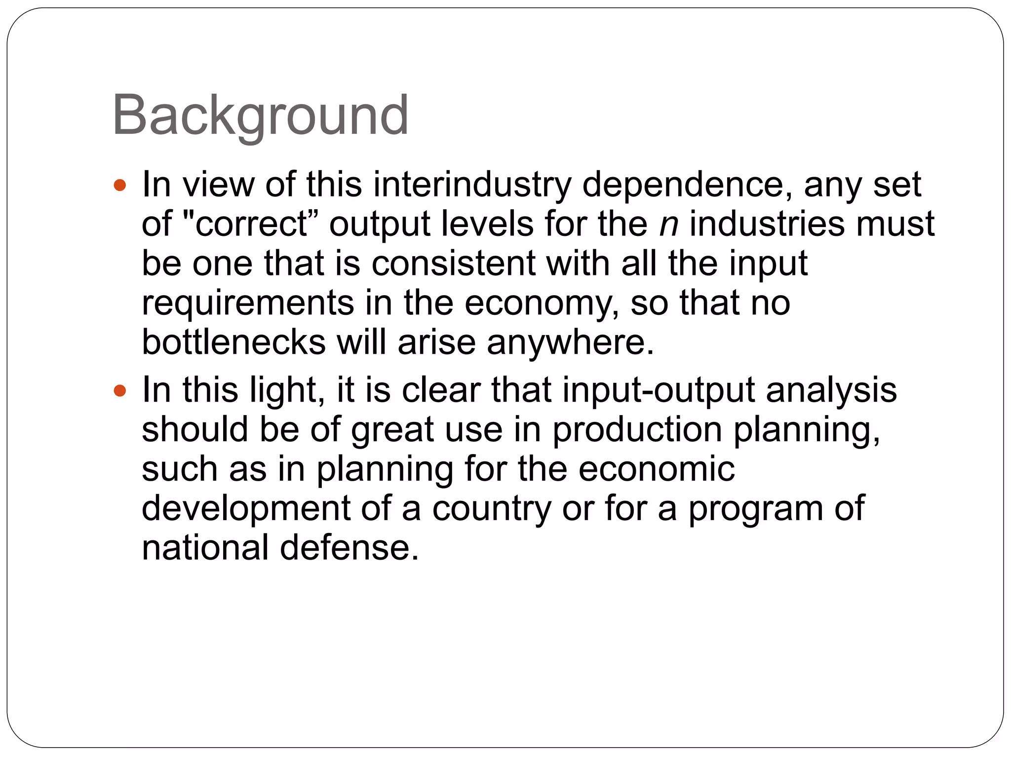 input-output.ppt | Business Accounting & Finance | Business