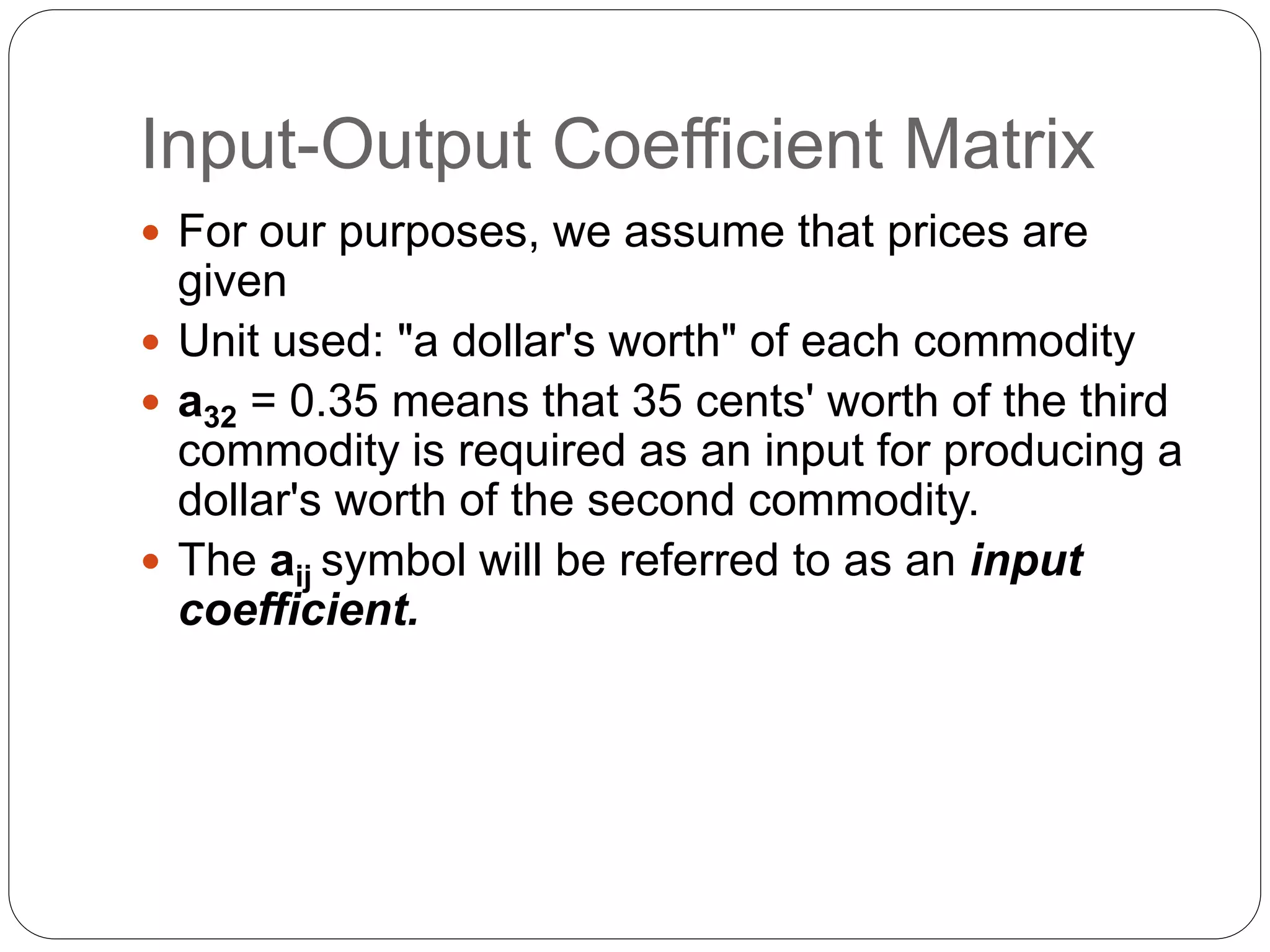 input-output.ppt | Business Accounting & Finance | Business