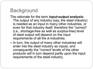 input-output.ppt | Business Accounting & Finance | Business