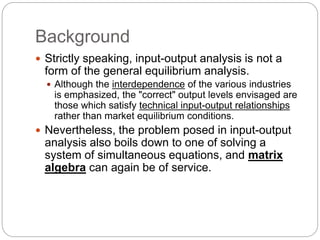 input-output.ppt | Business Accounting & Finance | Business