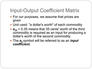 input-output.ppt | Business Accounting & Finance | Business
