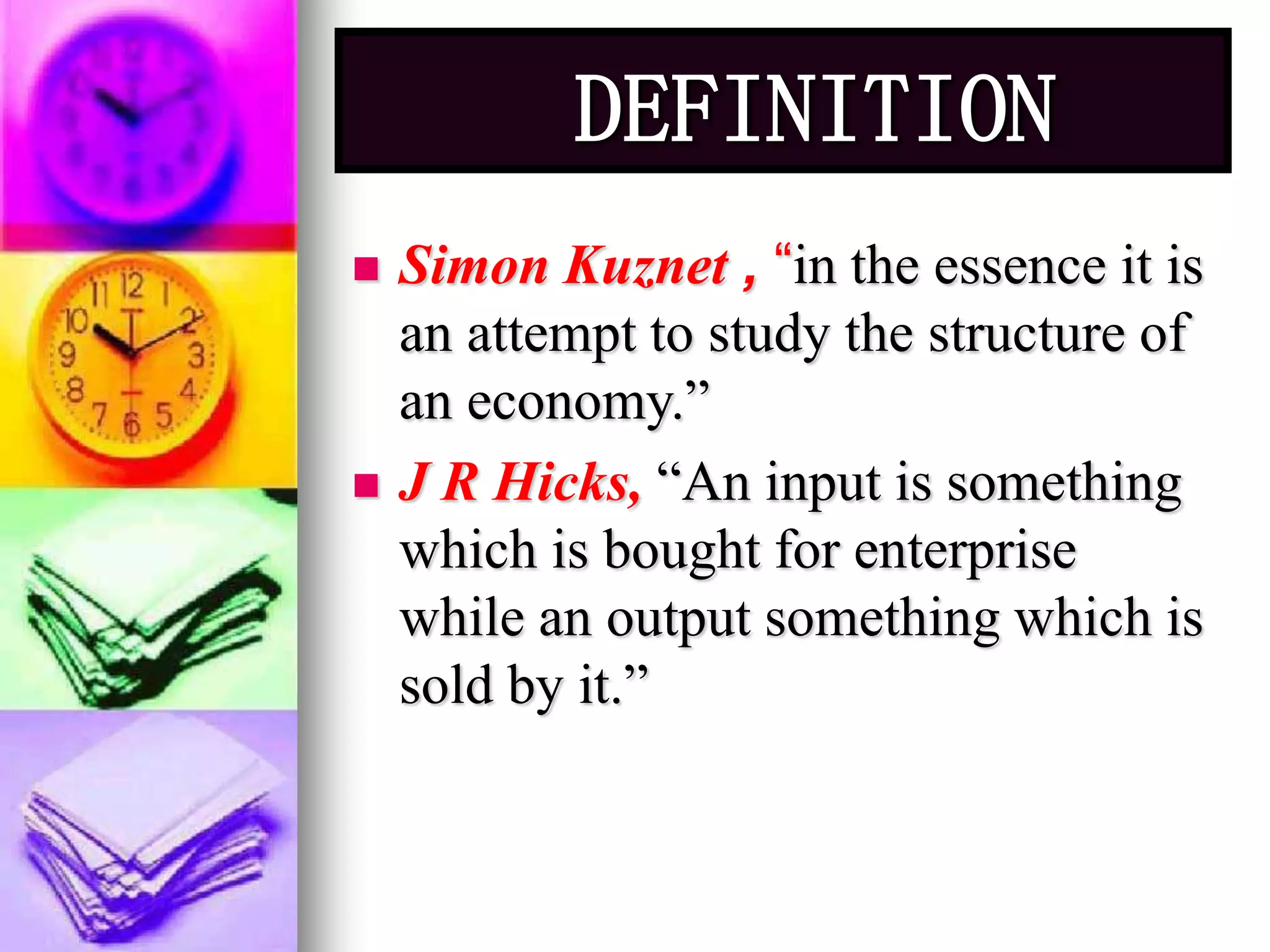 Input output analysis 2 | PPT