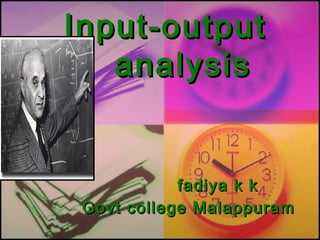 Input output analysis 2 | PPT