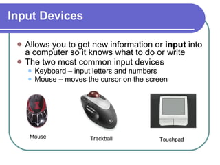 Input Output Devices | PPT