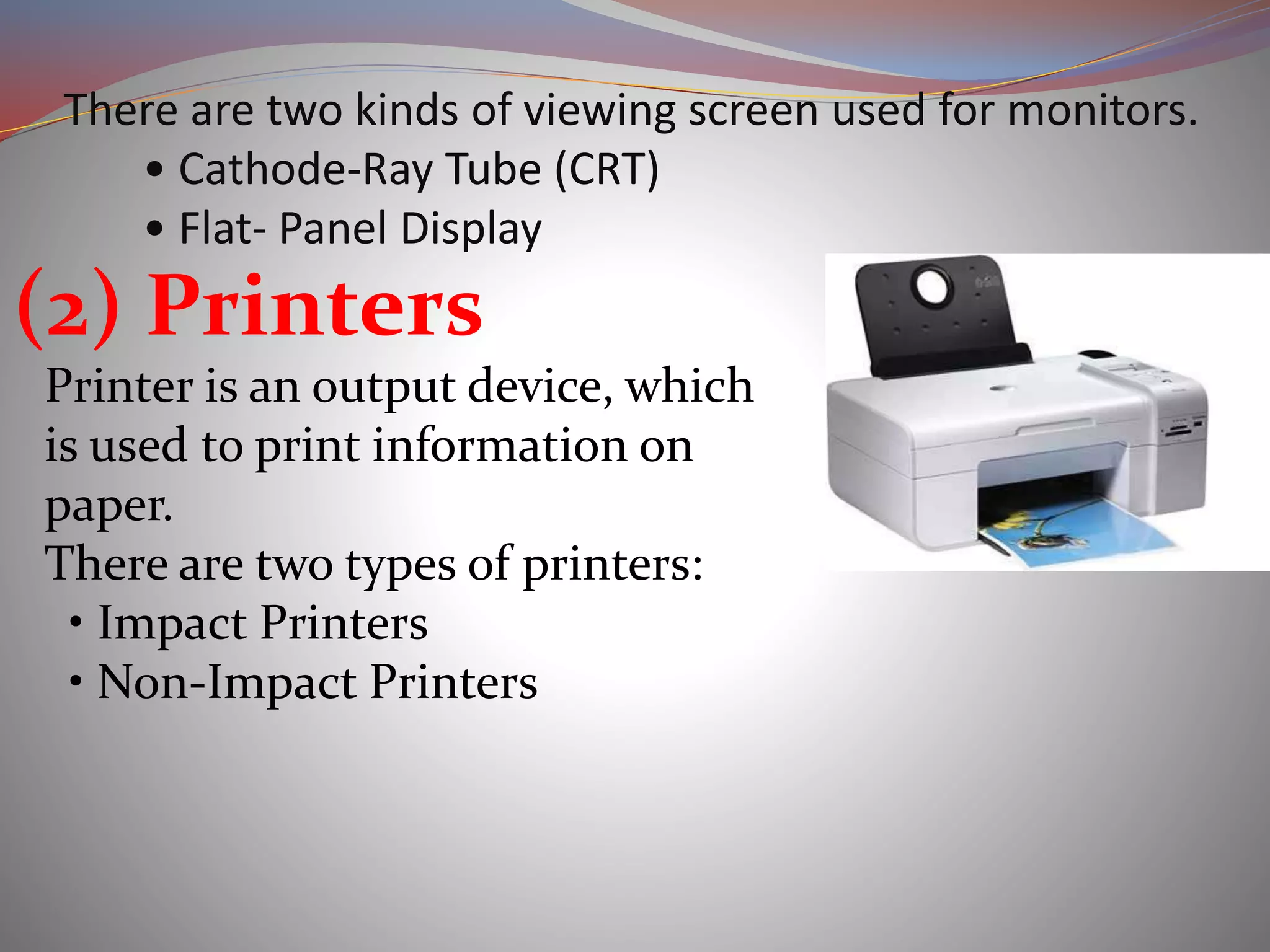 Input and output devices | PPT