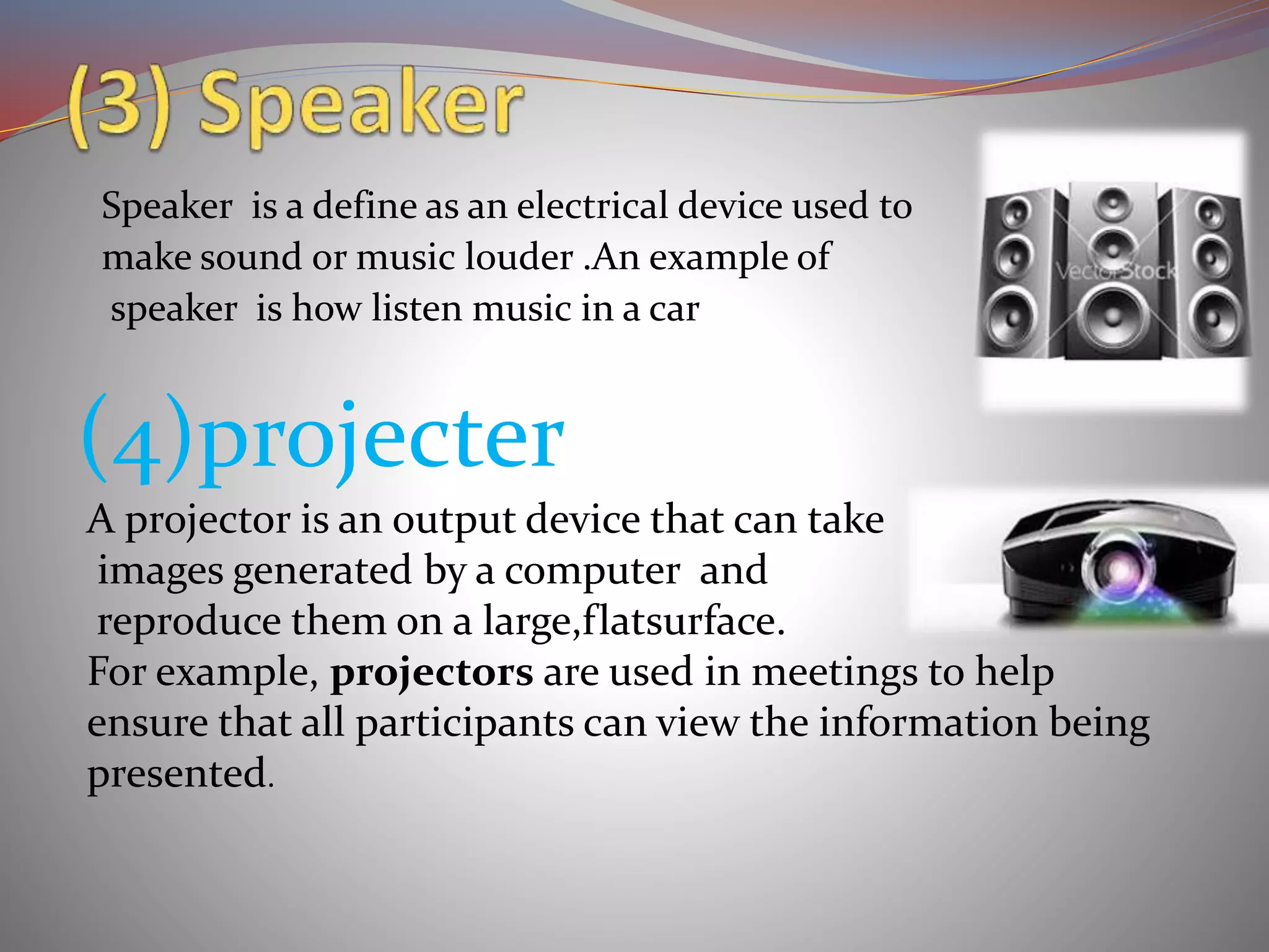 Input and output devices | PPT