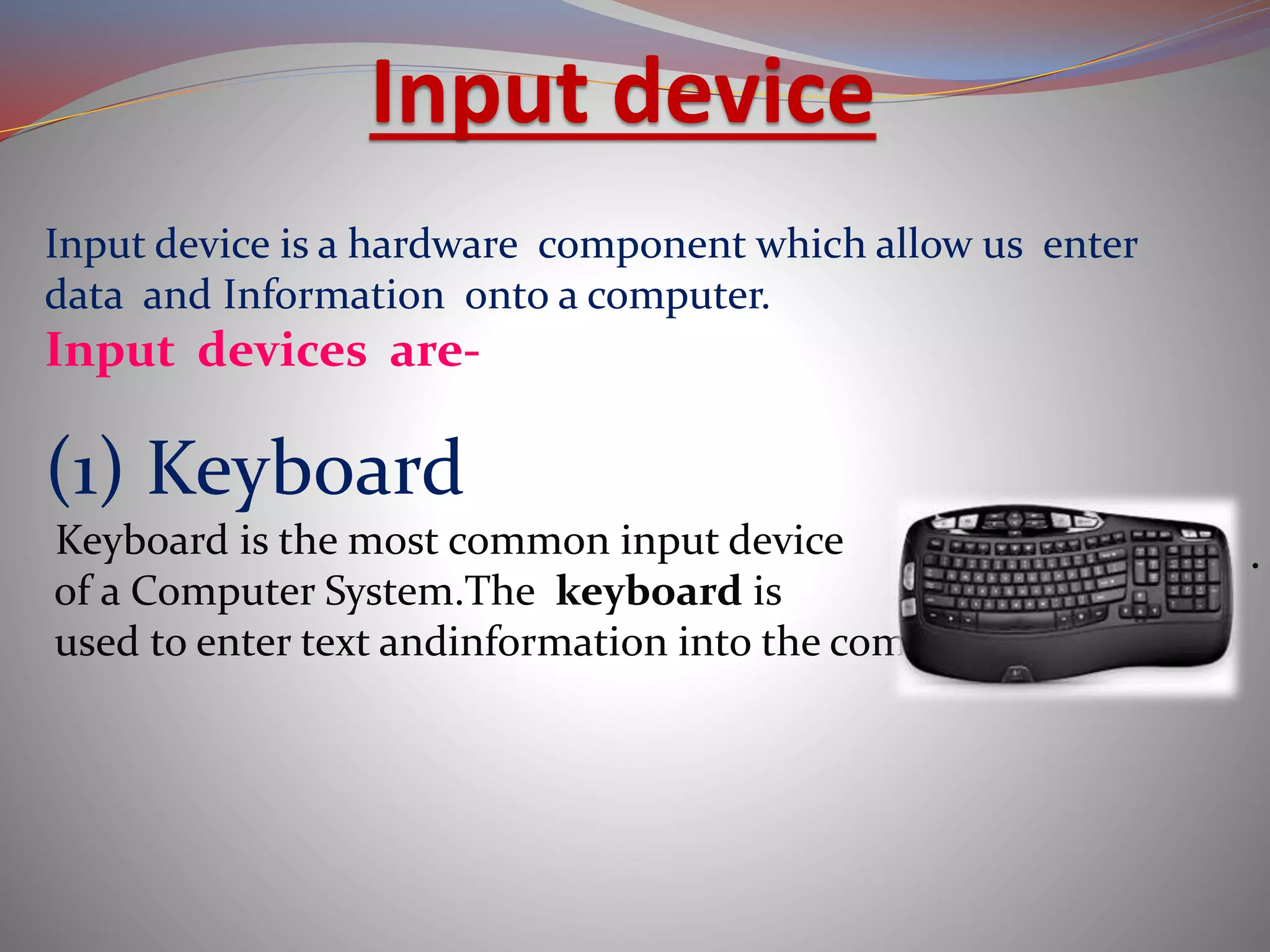 Input and output devices | PPT