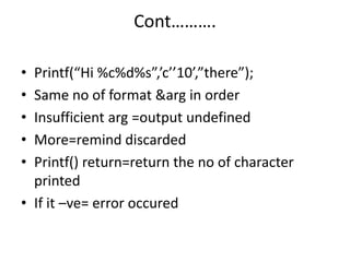 Input output functions | PPT