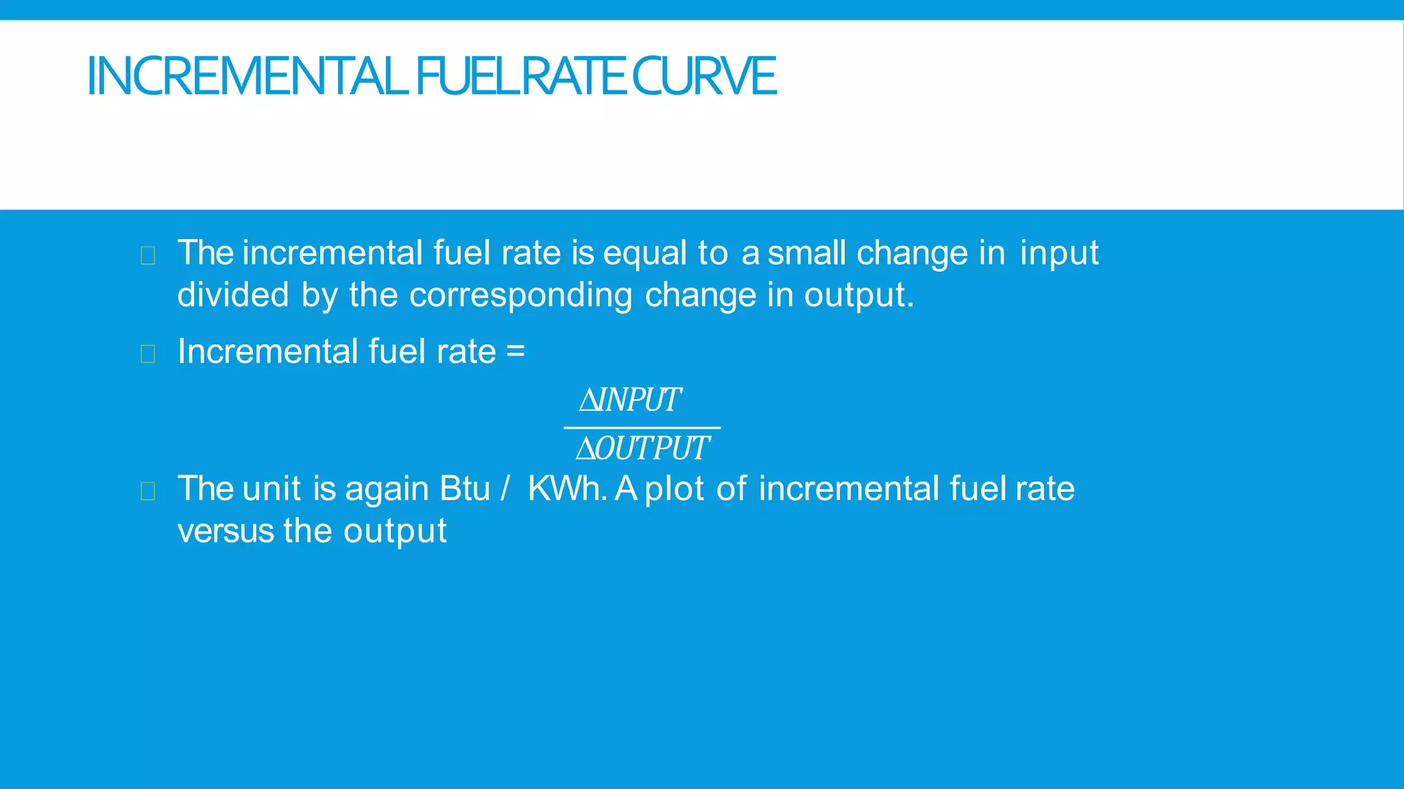 input output characteristics of thermal plant | PPTX